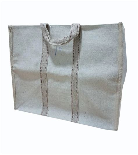 Handled Cotton White Jhola Bag At ₹ 130piece In Indore Id 2853473443997