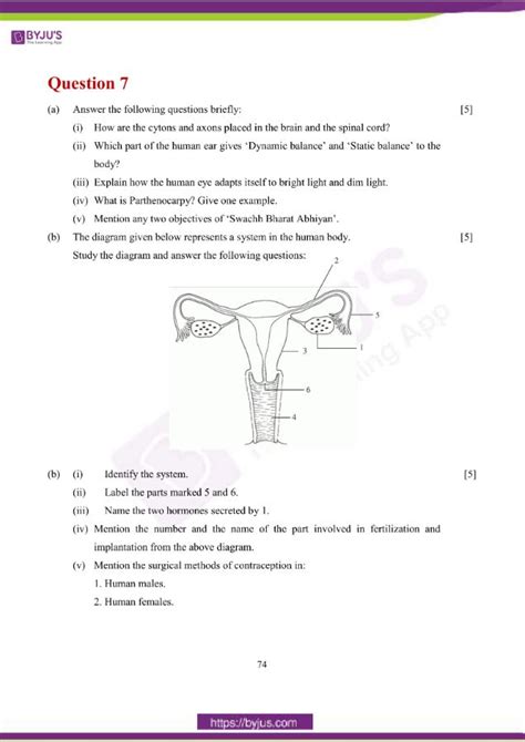 Icse Class 10 Biology Question Paper Solution 2019 Pdf
