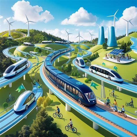 Green Logistic Sustainable Global Transport With Clean Energy And Eco