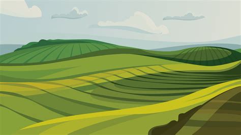 Green Agricultural Fields 2230518 Vector Art At Vecteezy