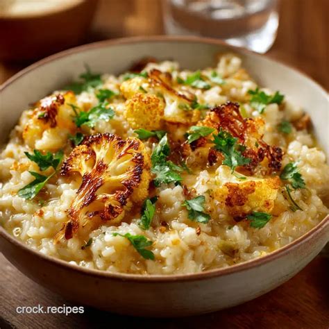 Cauliflower Risotto Ultra Creamy Roasted Brown Butter