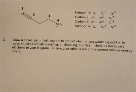 Solved Draw A Molecular Orbital Diagram To Predict Whether