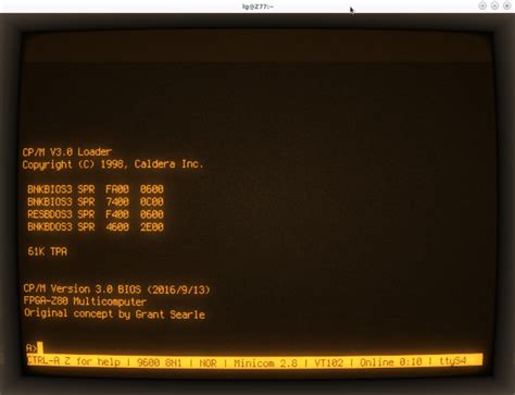 Fpga Z80 Grant Searle For Cyclone Iv