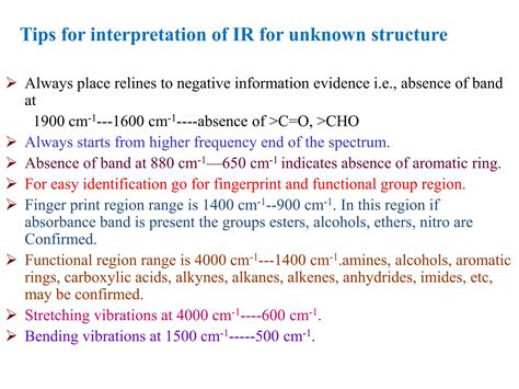 Infrared Spectroscopy Ir Overview And Interpretation Pptx