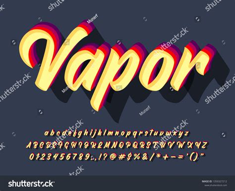 Vintage Retro Font Brush Script Typeface Stock Vector Royalty Free