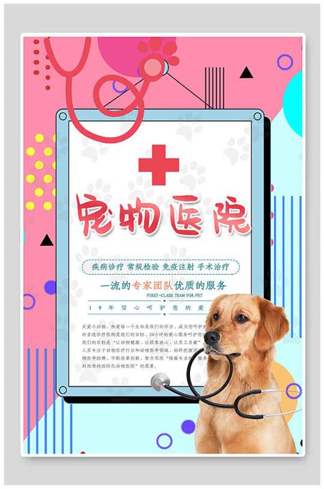 宠物医院海报宠物医院标志宠物医院效果图大山谷图库