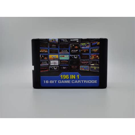 196 Hot Games In One Cartridge For Megadrive Genesis Consoles 196 In 1 Game Card For Sega