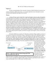 Understanding X Ray Diffraction Theory And Experiments Course Hero