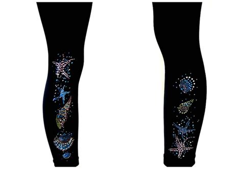 Regular Size Full Length Leggings Hand Embellished Rhinestone Etsy