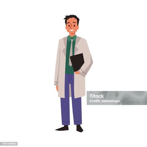 의사 의사 또는 치료사 서서 플랫 벡터 일러스트 레이 션 격리 의사에 대한 스톡 벡터 아트 및 기타 이미지 의사 건강관리와 의술 구급대원 Istock
