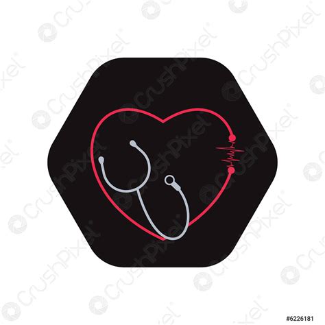 Stethoscope Icon Medical And Health Care Sign Vector Illustration