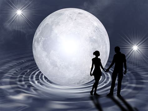 Fotos Gratis Noche Luna Diseño Silueta Amor Romántico Cielo