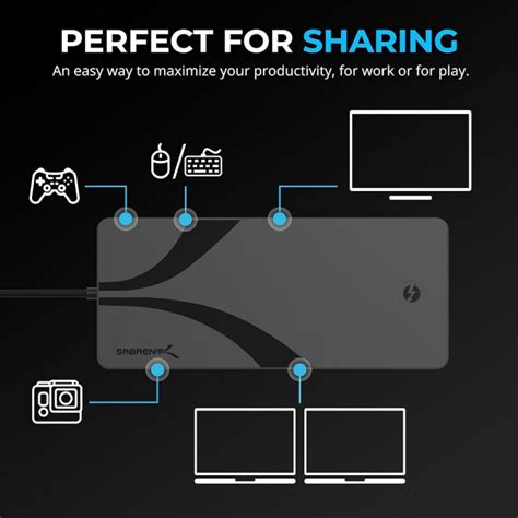 Sabrent Thunderbolt 4 KVM Switch Supports 8K 60Hz Output And It S On Sale Right Now