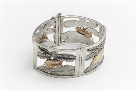 Hinged Leaf Cuff Bracelet · Portfolio Metalwork