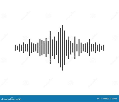 Sound Waves Illustration Design Template Stock Vector Illustration Of