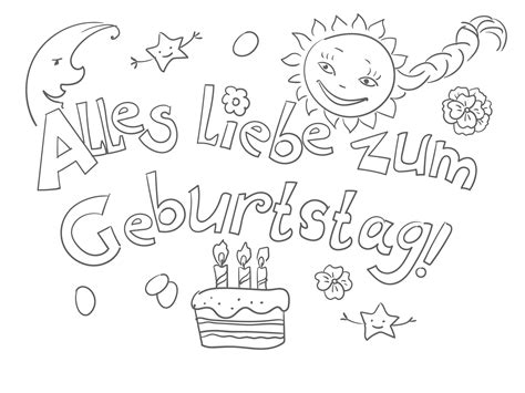 Malvorlagen Geburtstag Kostenlos Vorlagen Zum Ausmalen Gratis
