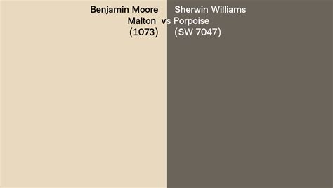 Benjamin Moore Malton 1073 Vs Sherwin Williams Porpoise Sw 7047