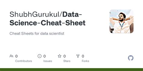 Github Shubhgurukuldata Science Cheat Sheet Cheat Sheets For Data