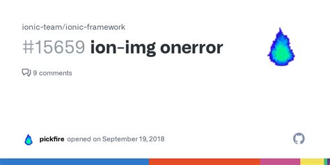 Ion Img Onerror · Issue 15659 · Ionic Teamionic Framework · Github