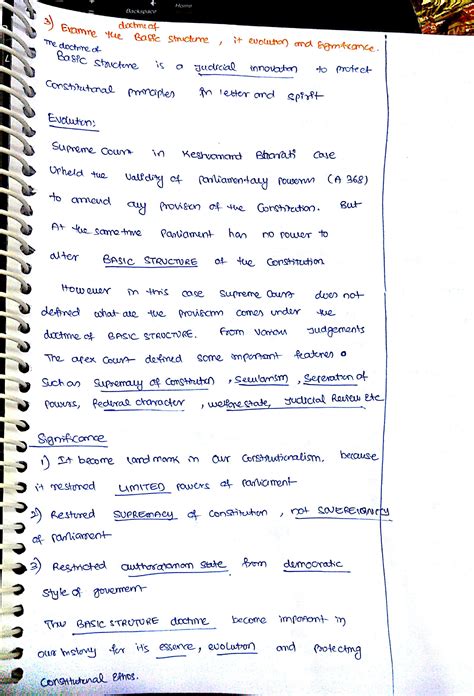 3 Examine The Doctrine Of Basic Structure Its Evolution And Significance Iasbaba