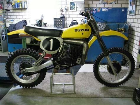 Late 70s Suzuki Works Bike Motocross Vintage Motocross Motocross