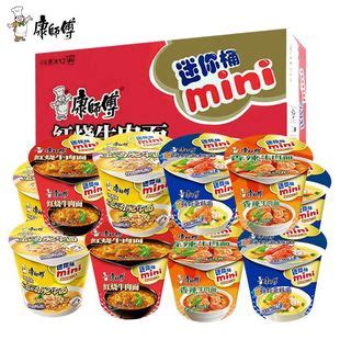 康师傅迷你桶红烧牛肉方便面整箱mini桶装麻辣泡椒多味道批发 阿里巴巴