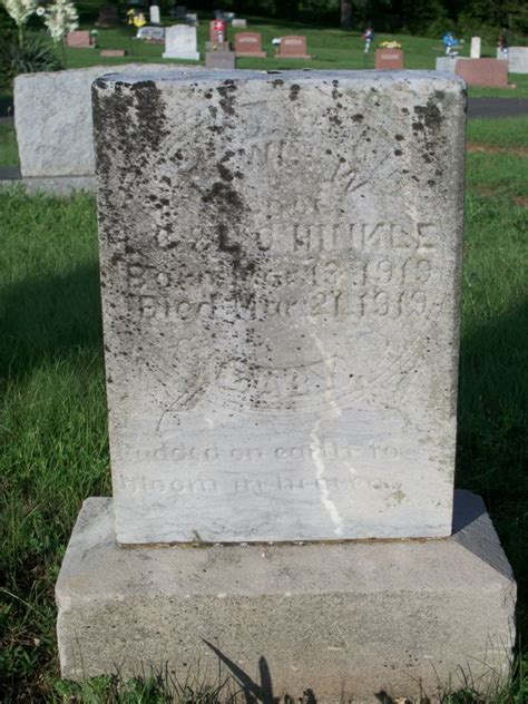 Lewis Wayne Hinkle 1919 1919 Find A Grave Memorial