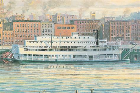 Michael Blaser Offset Lithograph Cincinnati Morning Ebth