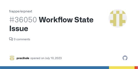 Workflow State Issue Issue 36050 Frappe Erpnext GitHub