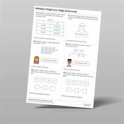 Year 4 Multiply 3 Digits By 1 Digit Reasoning And Problem Solving