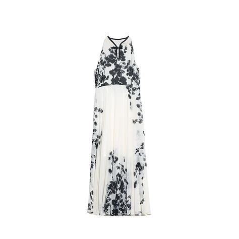 Halter Neck Sleeveless Floral Long Dress Yiq Creations