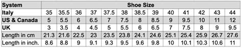 Italian Shoe Size To The U S Shoerazzi
