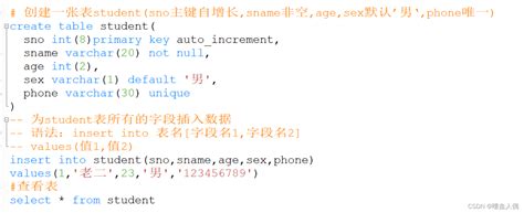 Mysql 插入数据 Csdn博客
