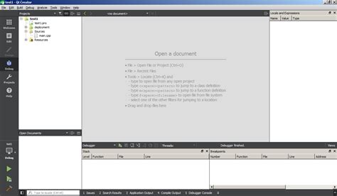 User Interface Qt Creator Doesnt Autohide Show The Debug Panes