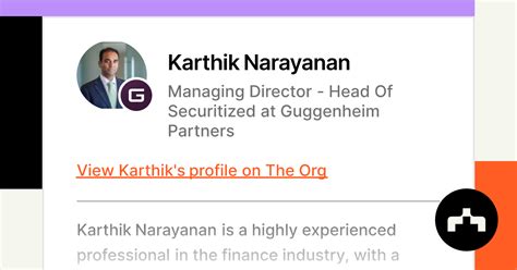 Karthik Narayanan Managing Director Head Of Securitized At Guggenheim Partners The Org