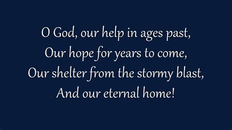 O God Our Help In Ages Past Grace Community Church Youtube