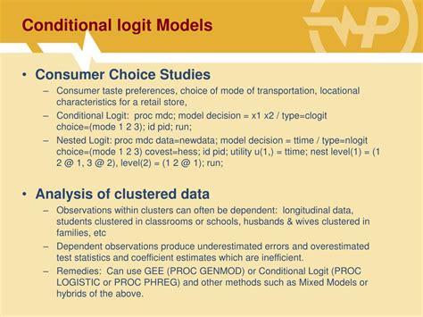 Ppt Logistic Regression Using Sas Prepared By Voytek Grus For