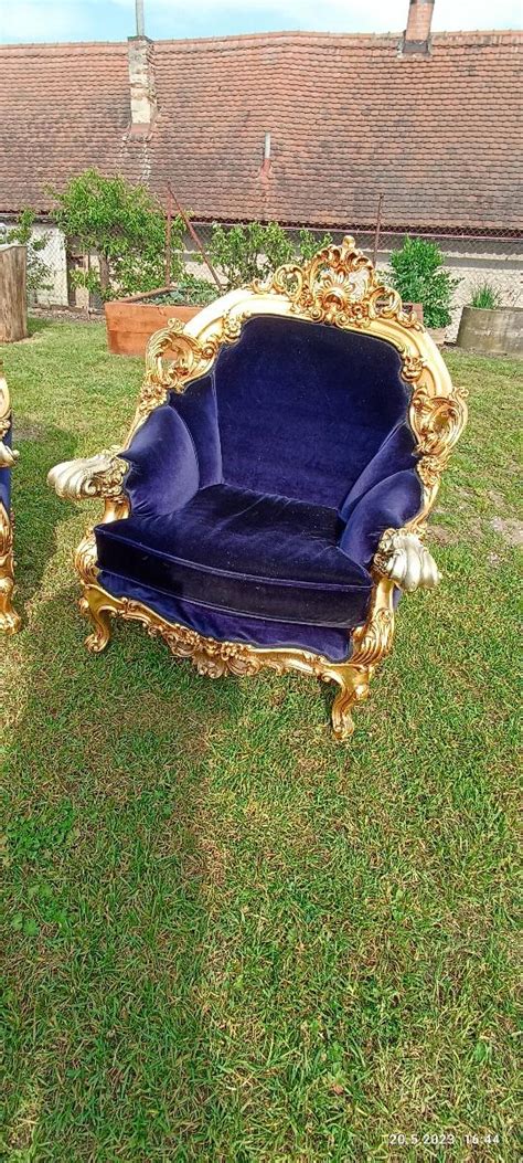 Sedačka V Barokním Stylu Top Model Velice Solidní Stav Replika Aukro