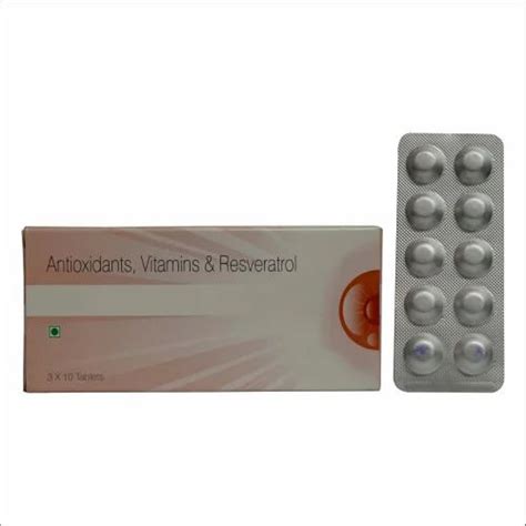 Antioxidants And Vitamins And Resveratrol Tablets At Best Price In Ahmedabad