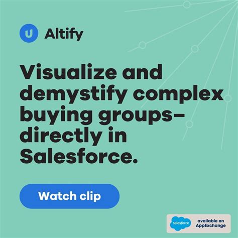 Altify Insights How To Connect With Salesforce Sellers Toby Hottovy