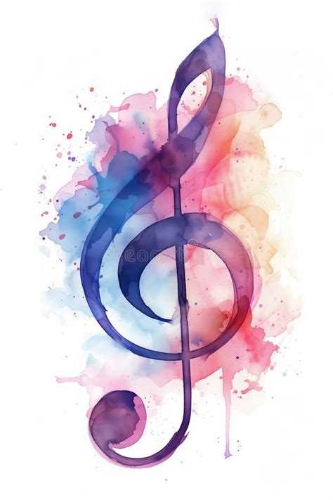 Music Note Background Isolated On A White Background Showing A