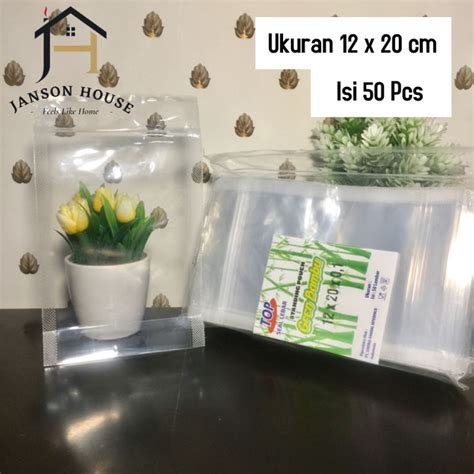 Standing Pouch Bening Double Seal Plastik Klip Makanan Tebal Ukuran