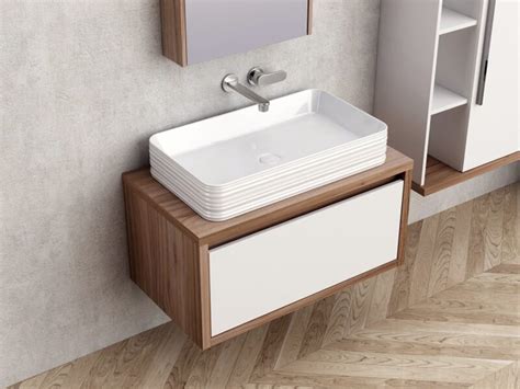 Мебели за баня долен шкаф за баня Icp 4540 80 и мивка Icb 881 Inter