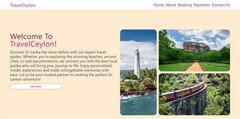 Github Supun Travel Ceylon A Responsive And Interactive Tour