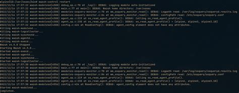 Alpine Linux Agent Error While Starting Daemons · Issue 15708 · Wazuhwazuh · Github