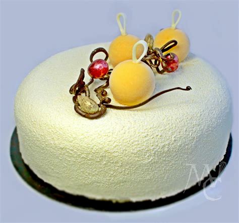Winter Entremet Almond Butter Joconde Cranberry Gelee Citrus