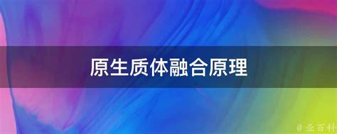 原生质体融合原理 业百科