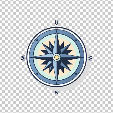 Premium Psd Retro Metal Pocket Compass Front View Isolated On White