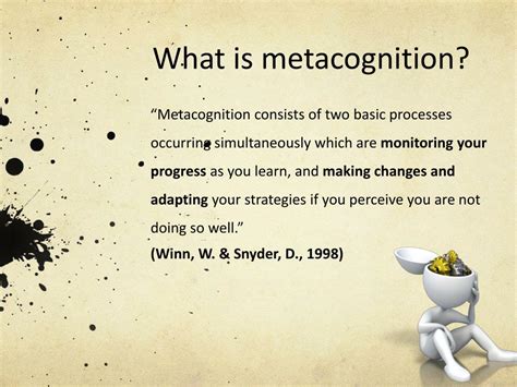 Ppt Making Metacognition Mainstream Powerpoint Presentation Free