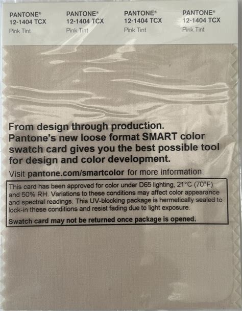 Pantone Tcx Cotton Swatch Card 12 1011 Tcx Peach Purée